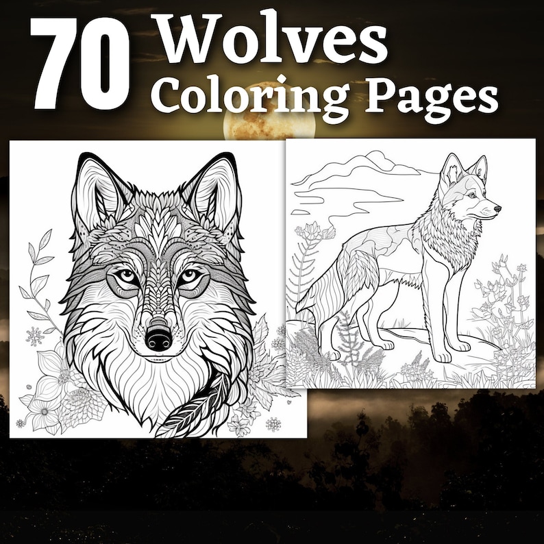70 Wolves Coloring Pages Printable Coloring Book Coloring Pages for ...