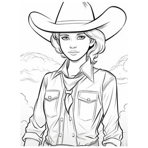 100 Western Cowgirls Coloring Pages | Printable Coloring Book ...