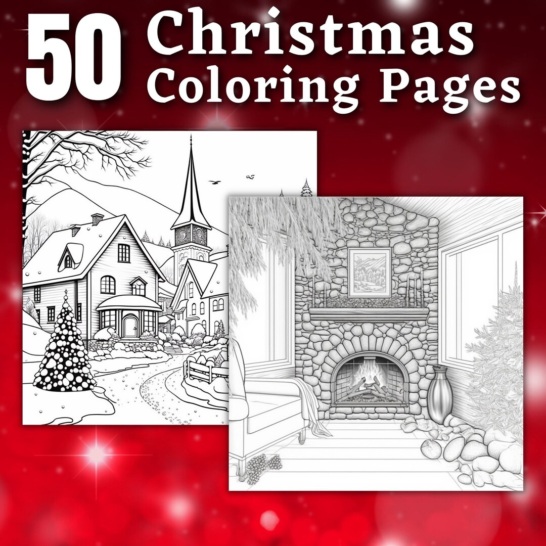 50 Christmas Coloring Pages | Printable Coloring Book | Coloring Pages ...