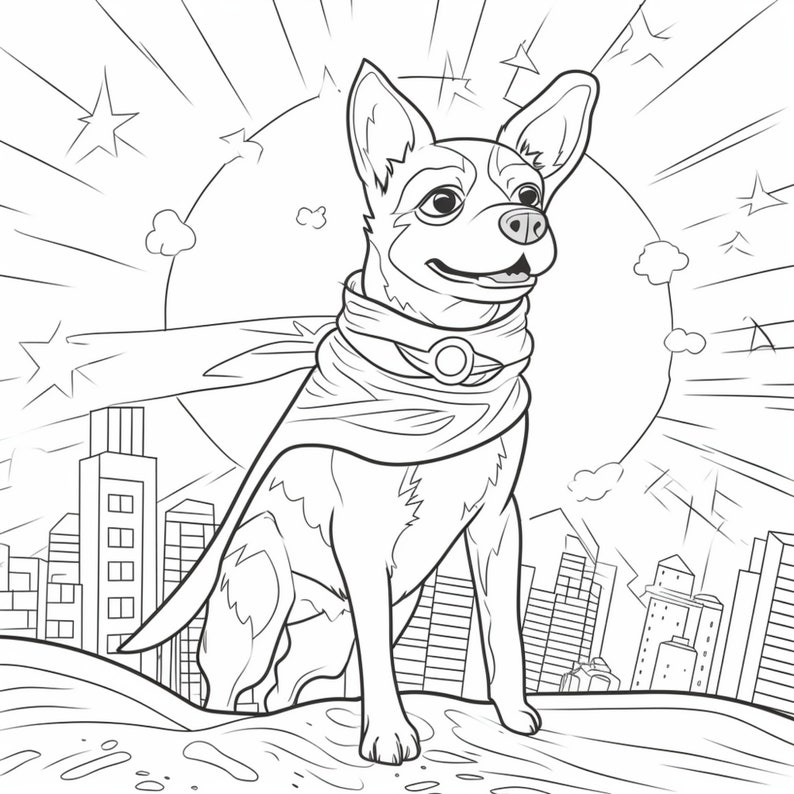 150 Hero Dogs Coloring Pages | Printable Coloring Book | Coloring Pages ...