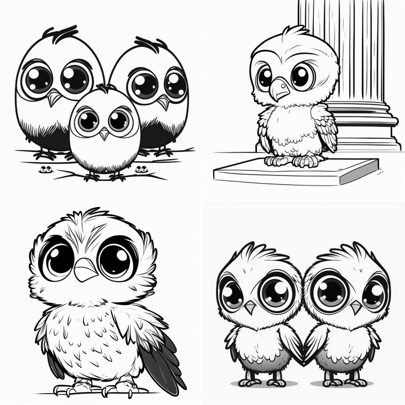 120 Cute Bird Coloring Pages Printable Coloring Book Coloring Pages for ...