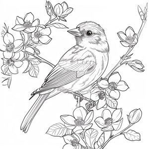 50 Birds Coloring Pages No. 2 | Printable Coloring Book | Coloring ...