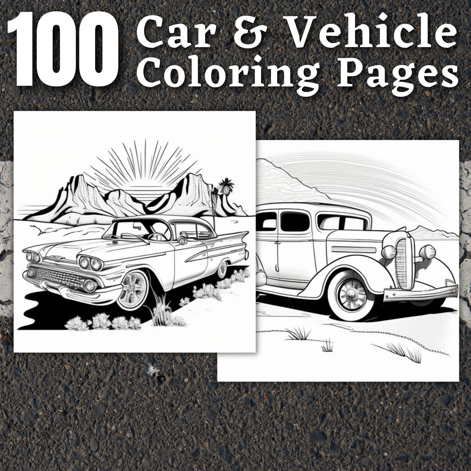 100 Car Coloring Pages Printable Coloring Book Vehicles Coloring Pages ...