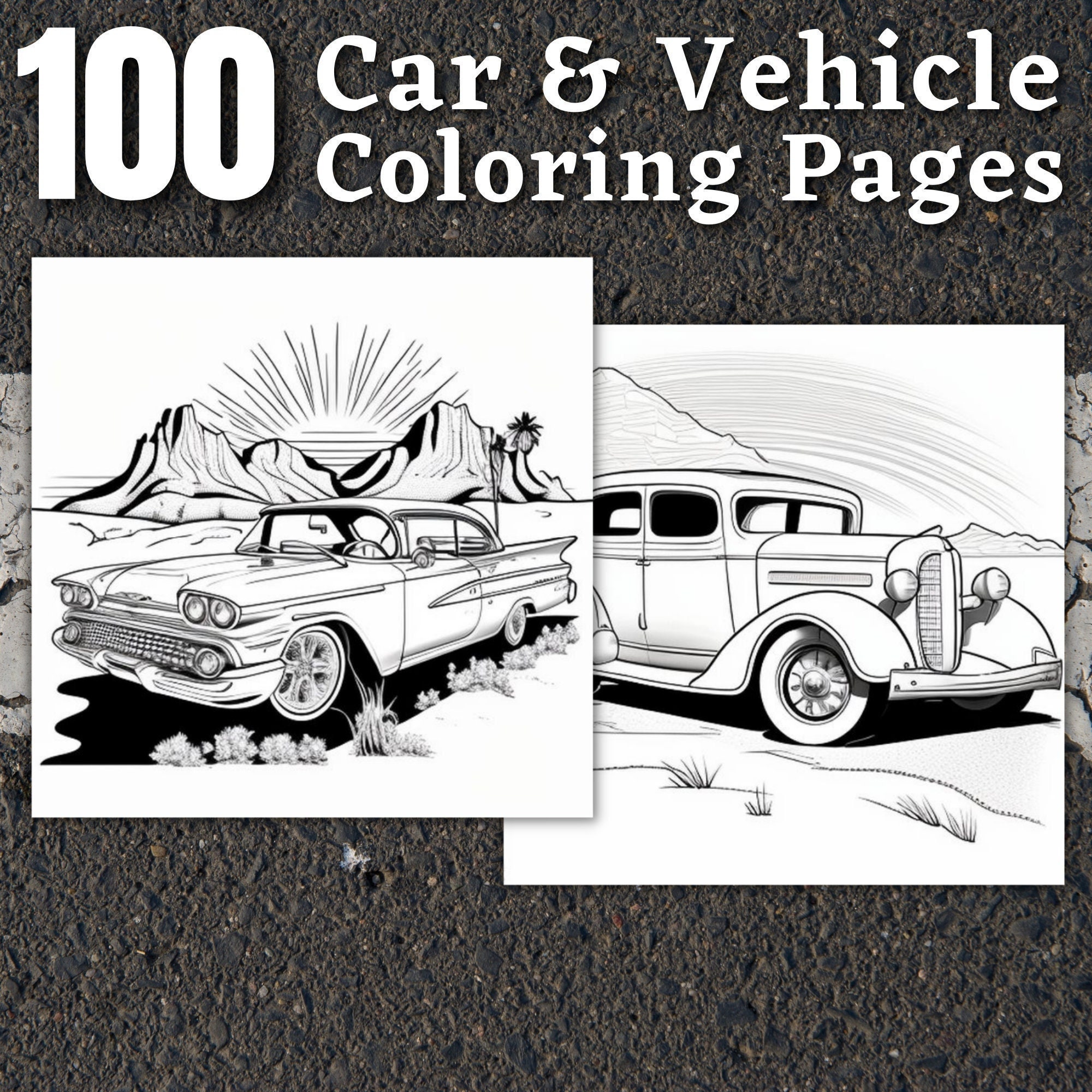 100 Car Coloring Pages Printable Coloring Book Vehicles Coloring Pages ...