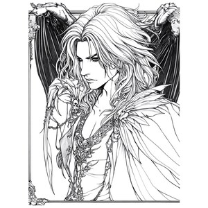 50 Goth Female Coloring Pages | Gothic Printable Grayscale Coloring ...