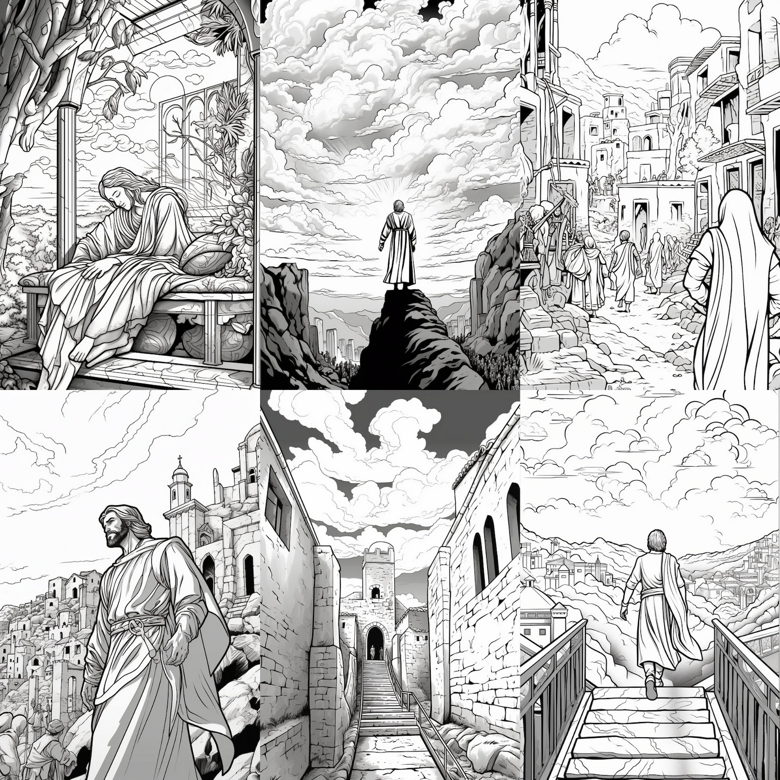 40 Bible Story Coloring Pages Printable Coloring Book Christian ...