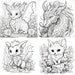100 Fantasy Animals Coloring Pages Printable Coloring Book Coloring ...