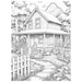 50 Beautiful Houses Coloring Pages Cute Printable Coloring Book ...