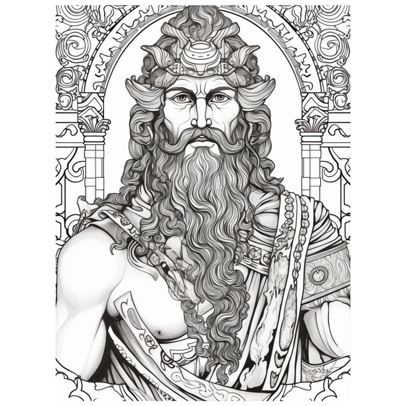 27 Greek Gods Coloring Pages Printable Coloring Book - Etsy