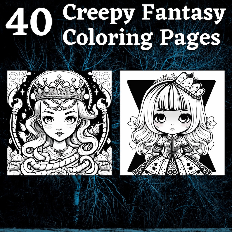 40 Creepy Kawaii Coloring Pages Printable Coloring Book Coloring Pages ...