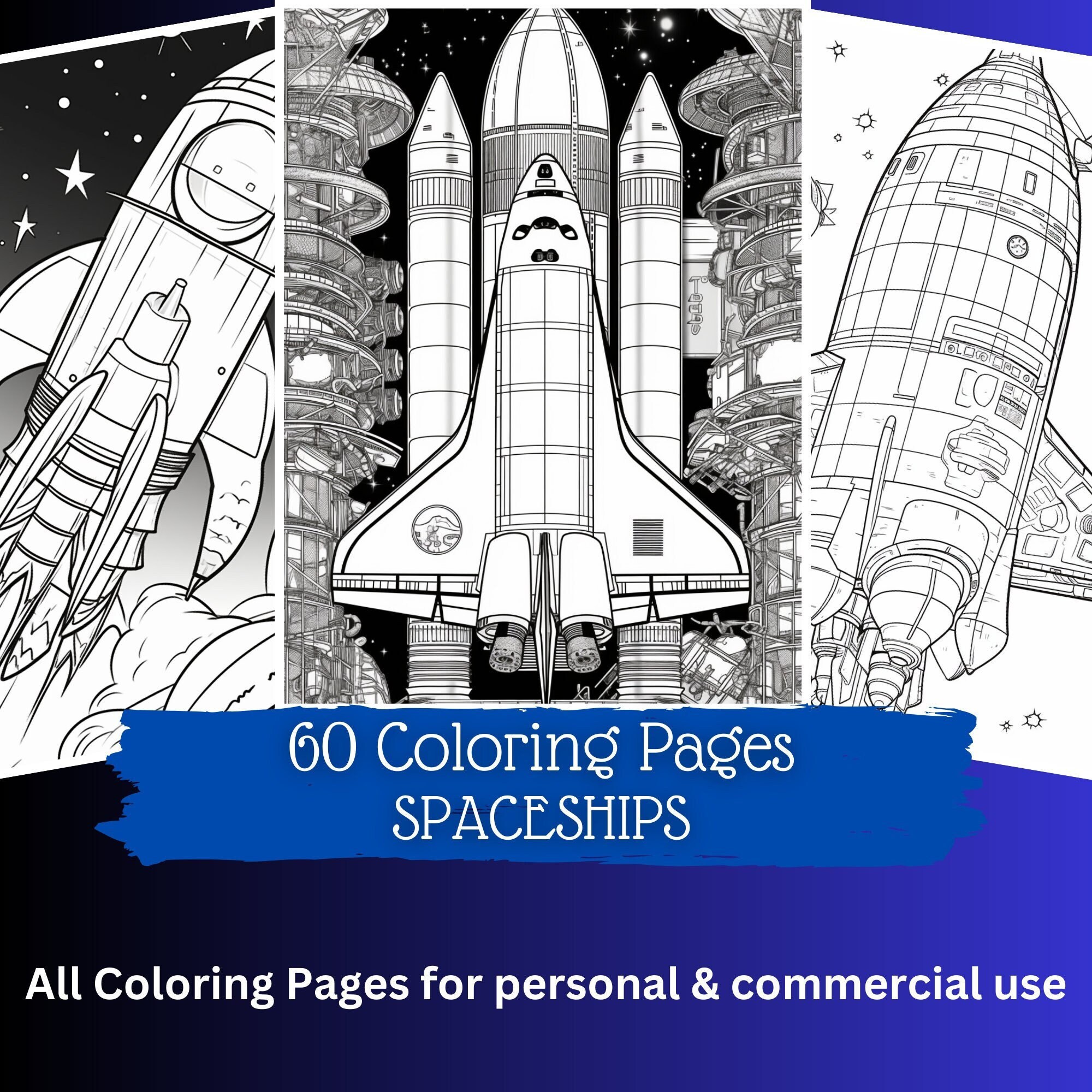 60 Spaceship Coloring Pages | Printable Coloring Book | Coloring Pages ...