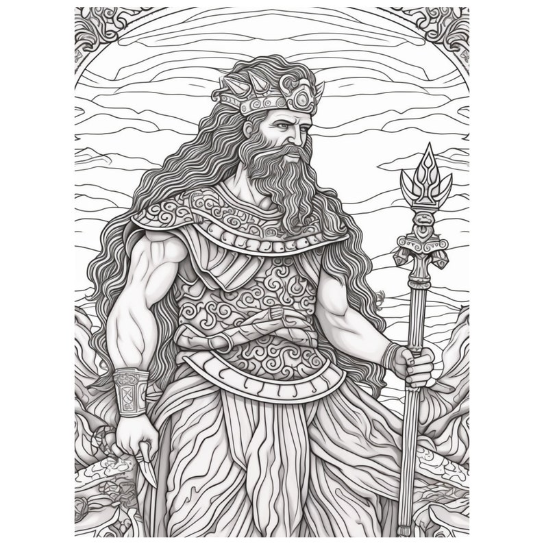 27 Greek Gods Coloring Pages Printable Coloring Book - Etsy
