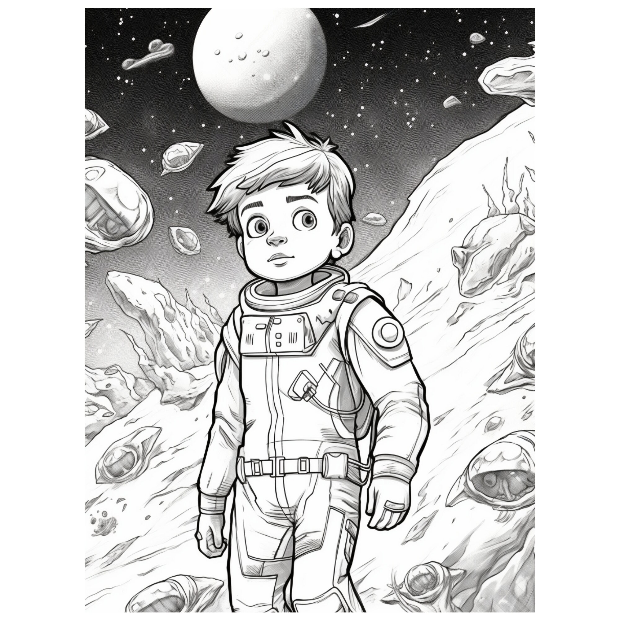 80 Space Trip Coloring Pages Printable Coloring Book - Etsy
