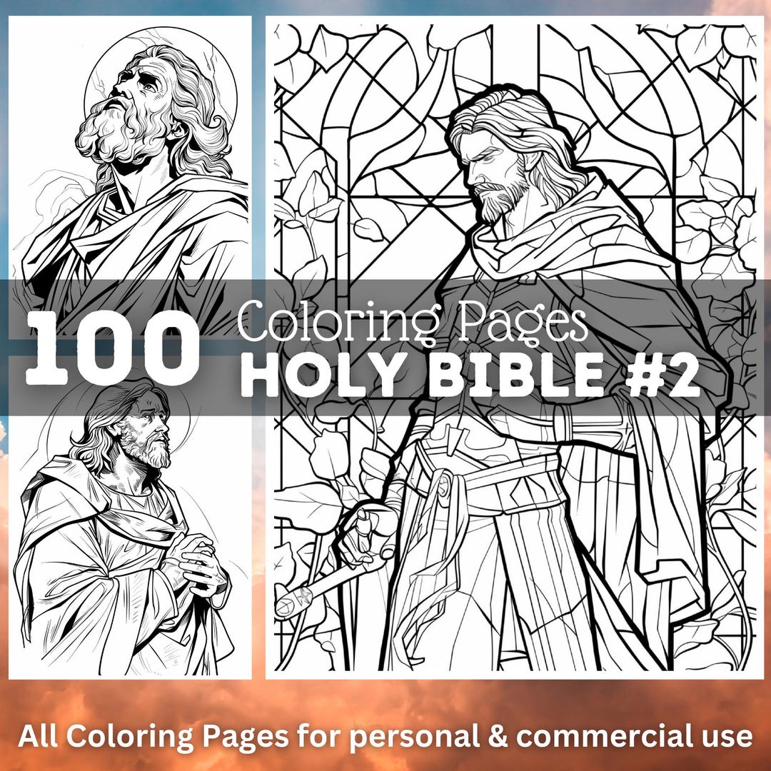100 Bible Coloring Pages | Printable Coloring Book | Coloring Pages for ...