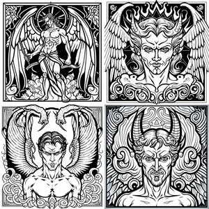130 Demonic Coloring Pages | Printable Coloring Book | Coloring Pages ...