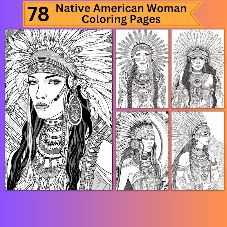 78 Native American Woman Coloring Pages Printable Coloring Book ...