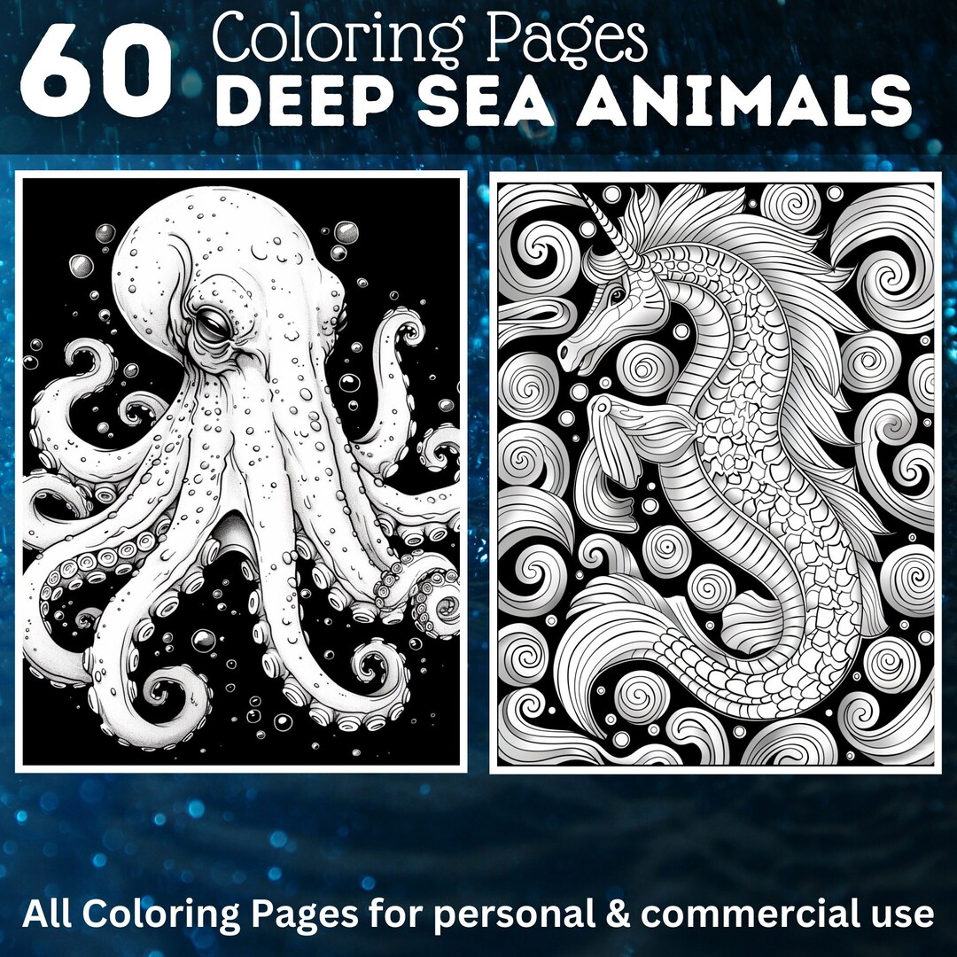 70 Deep Sea Coloring Pages | Printable Coloring Book | Coloring Pages ...