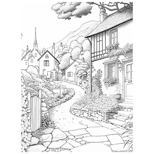 100 Village Coloring Pages | Printable Coloring Book | Coloring Pages ...