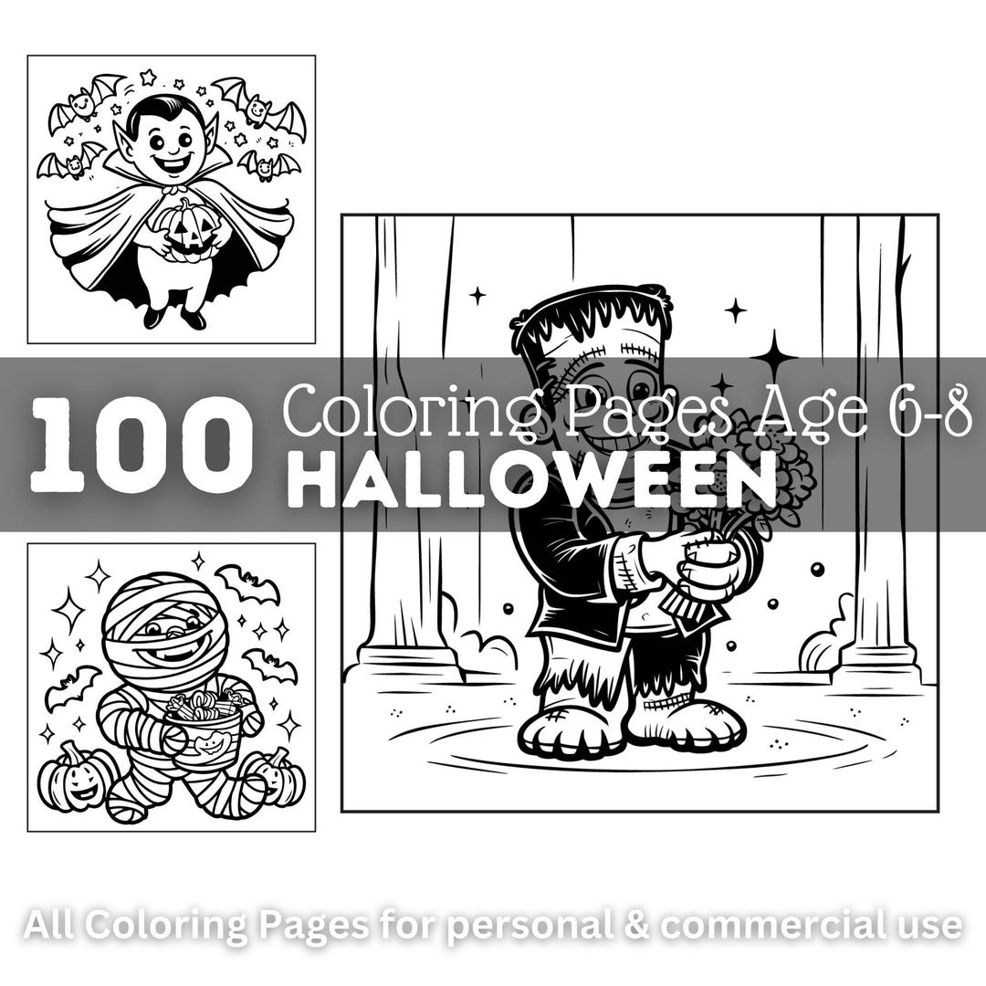 100 Halloween Coloring Pages | Printable Coloring Book for Childs ...