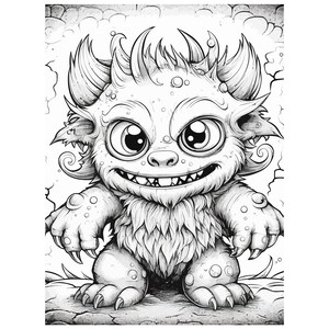 100 Little Monster Coloring Pages | Printable Coloring Book | Coloring ...