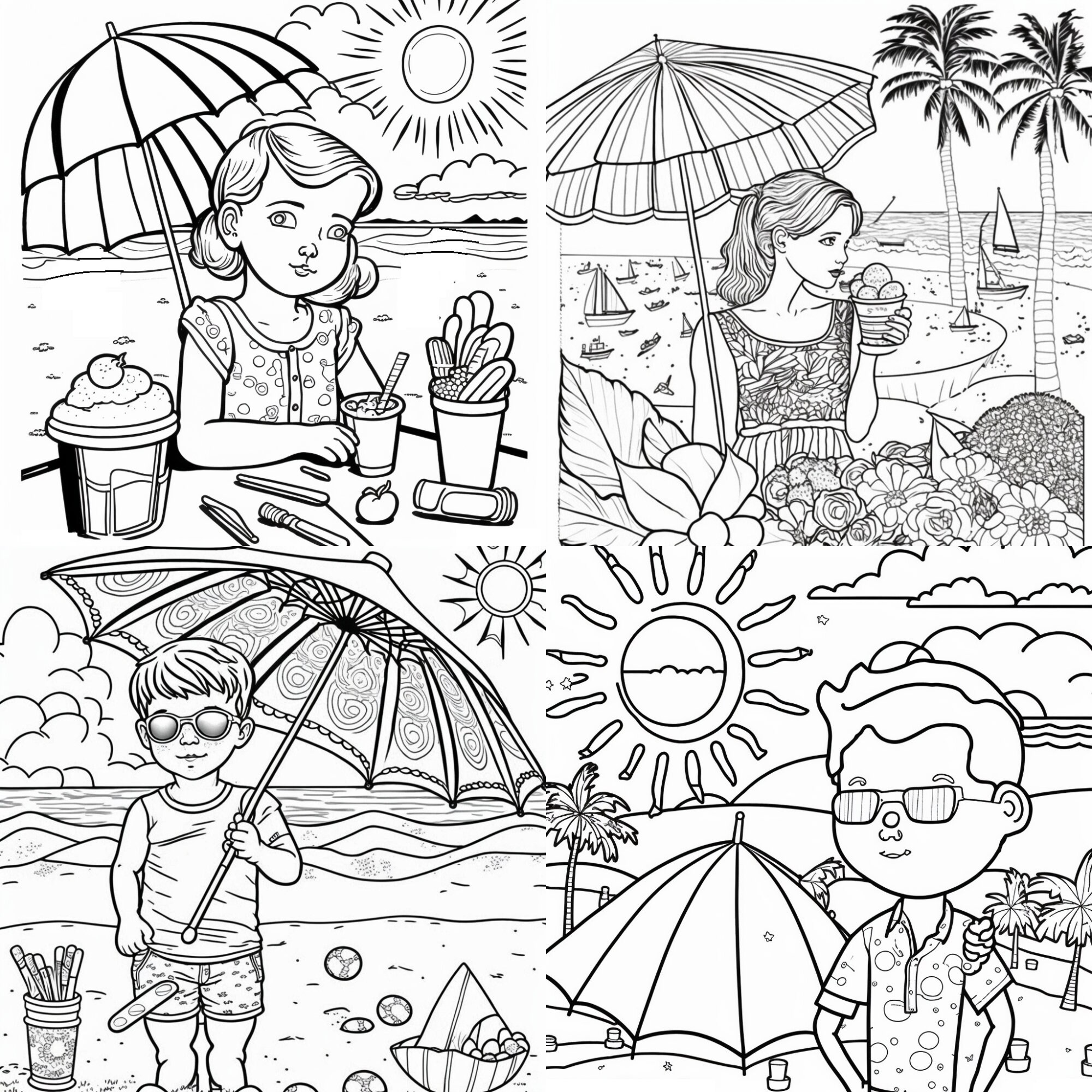 25 Summer Coloring Pages | Printable Coloring Book | Beautiful Coloring ...