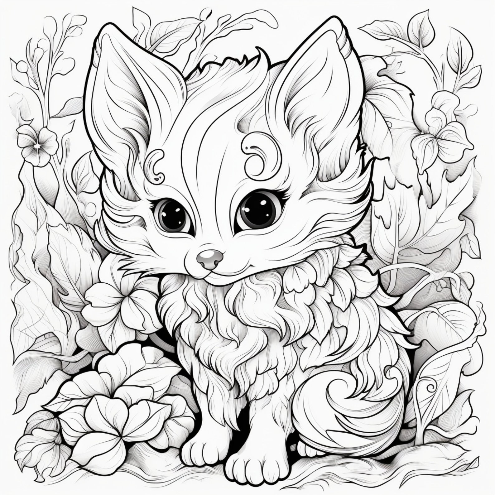 100 Fantasy Animals Coloring Pages Printable Coloring Book - Etsy