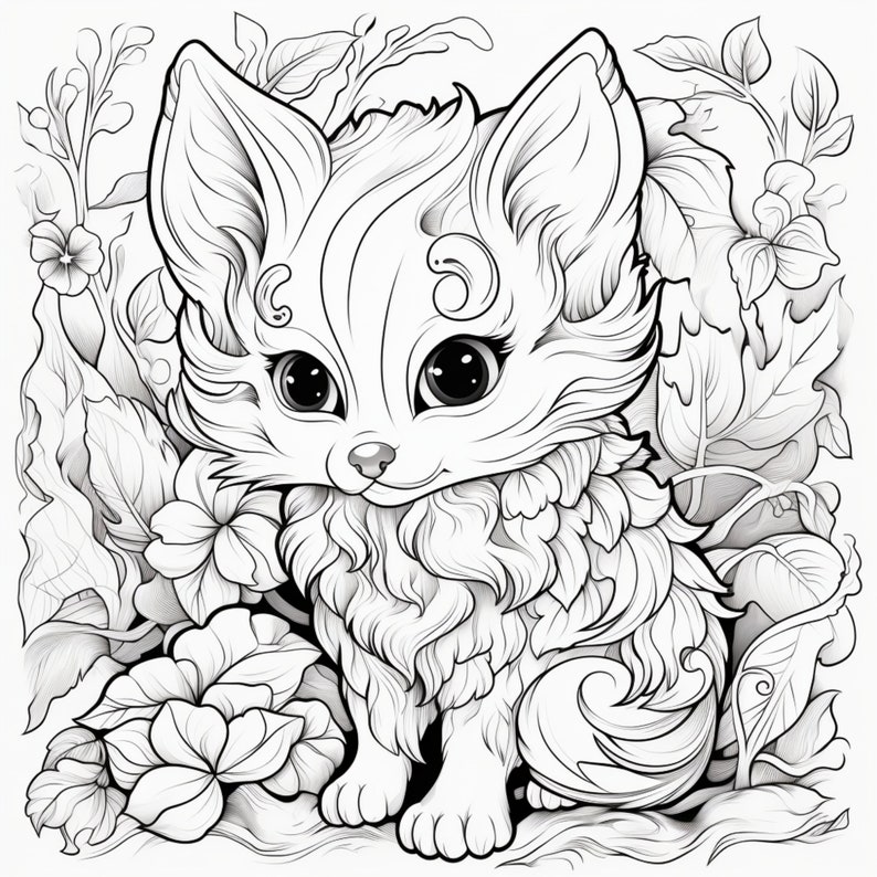 100 Fantasy Animals Coloring Pages | Printable Coloring Book | Coloring ...