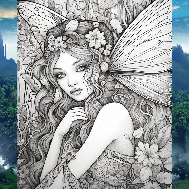 60 Fantasy Adventure Coloring Pages Printable Coloring Book - Etsy