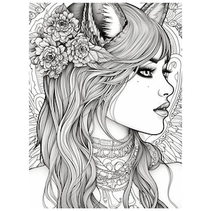 40 Fox Ladys Coloring Pages | Printable Coloring Book | Coloring Pages ...