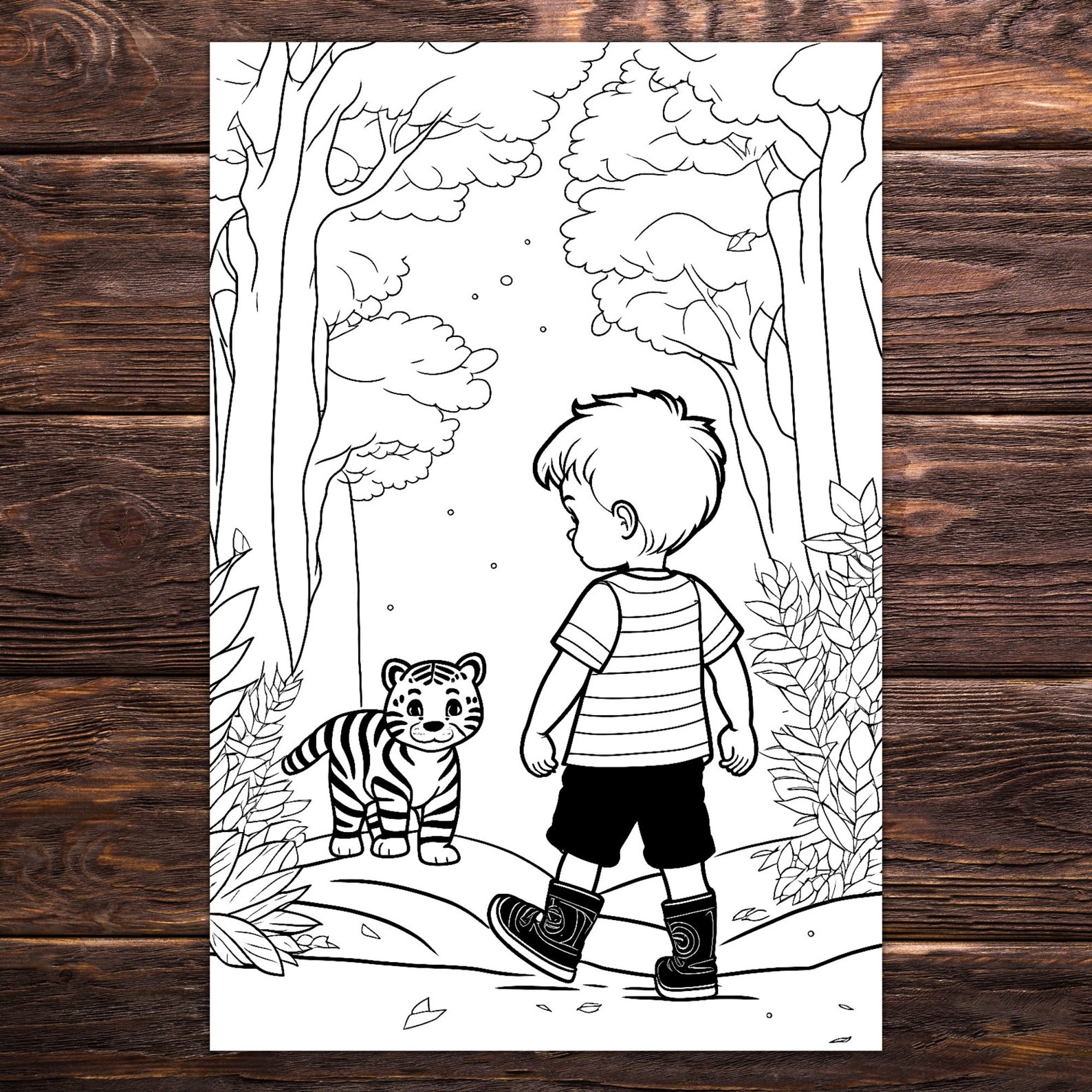 50 Jungle Adventure Coloring Pages Printable Coloring Book Coloring ...