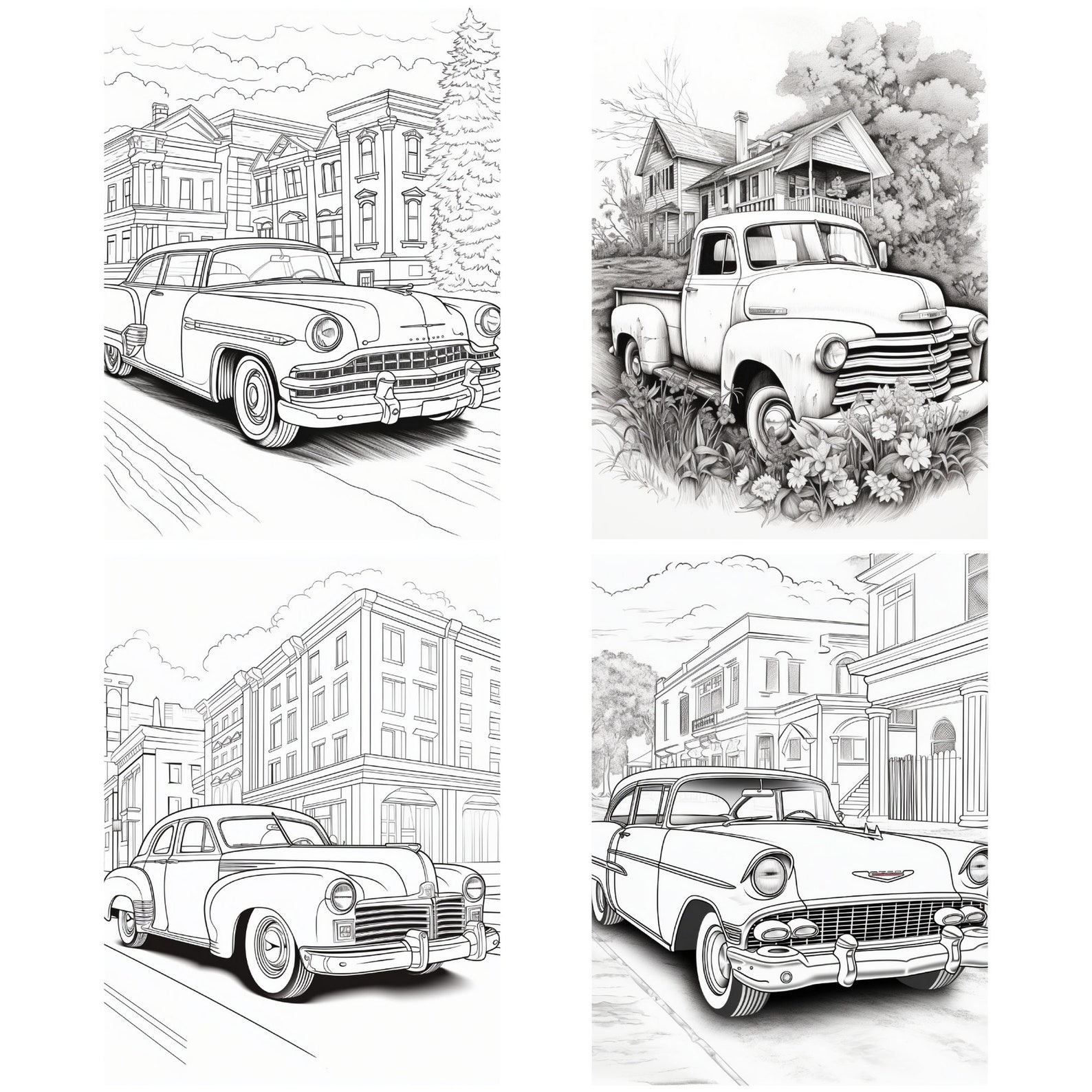 100 Car Coloring Pages | Classic Cars and Oldtimer | Printable Coloring ...