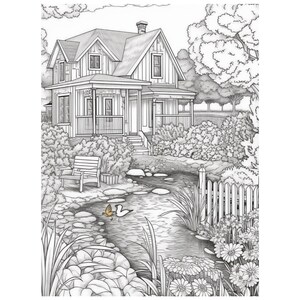 50 Beautiful Houses Coloring Pages Cute | Printable Coloring Book ...