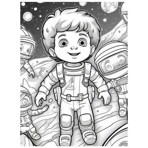 100 Space Adventure Coloring Pages | Printable Coloring Book | Coloring ...