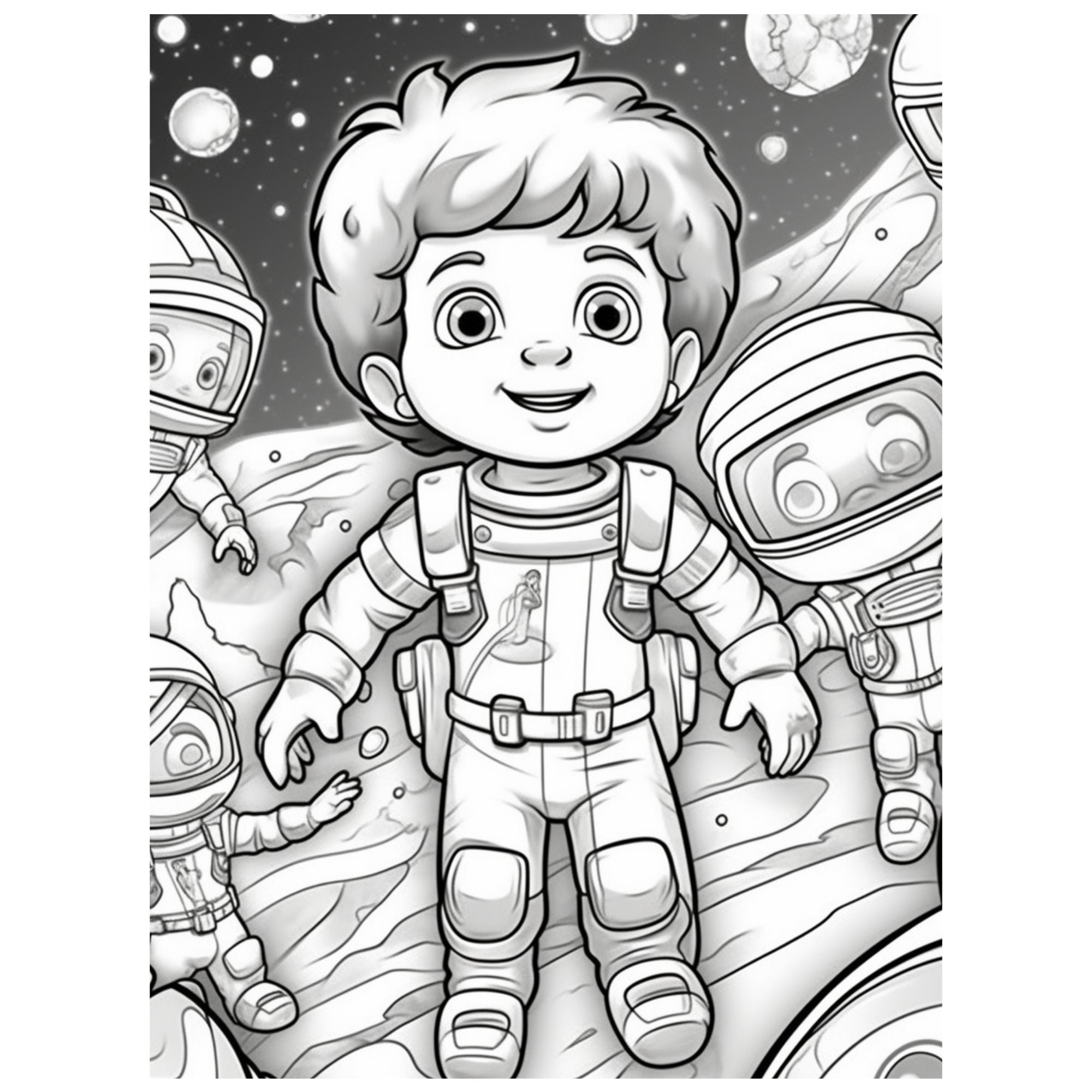 100 Space Adventure Coloring Pages | Printable Coloring Book | Coloring ...
