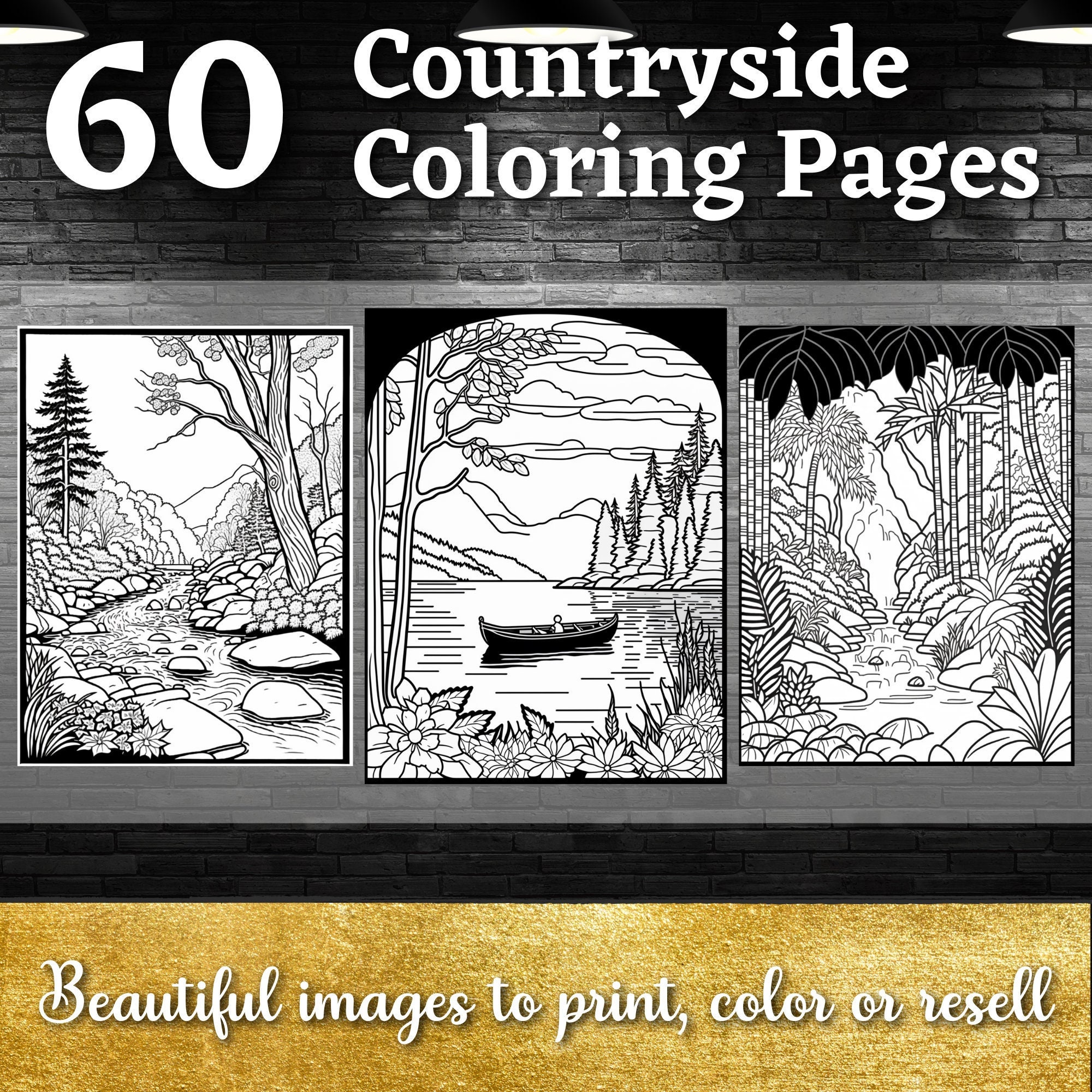 60 Countryside Coloring Pages | Printable Coloring Book | Coloring ...