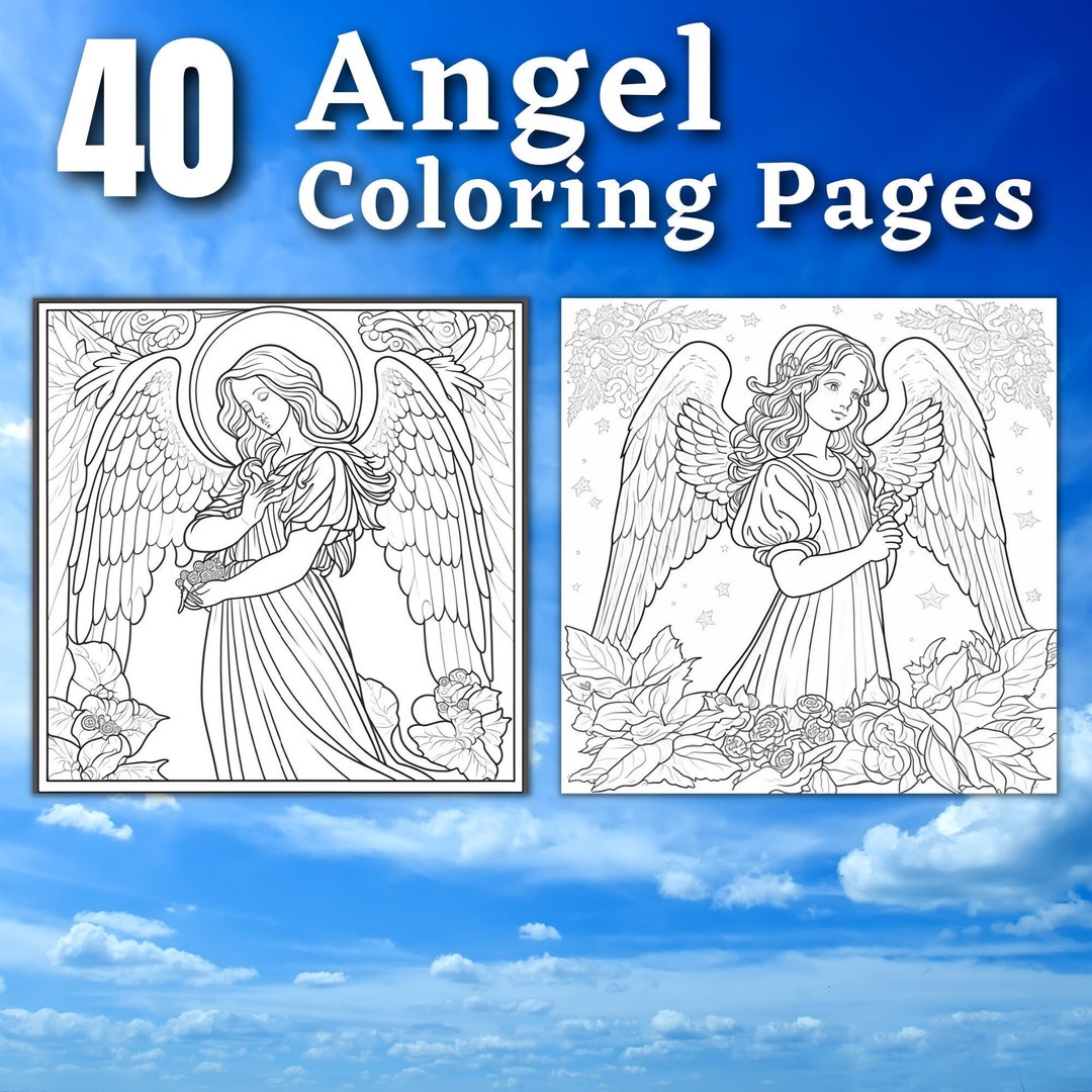 40 Angel Coloring Pages | Printable Coloring Book | Coloring Pages for ...