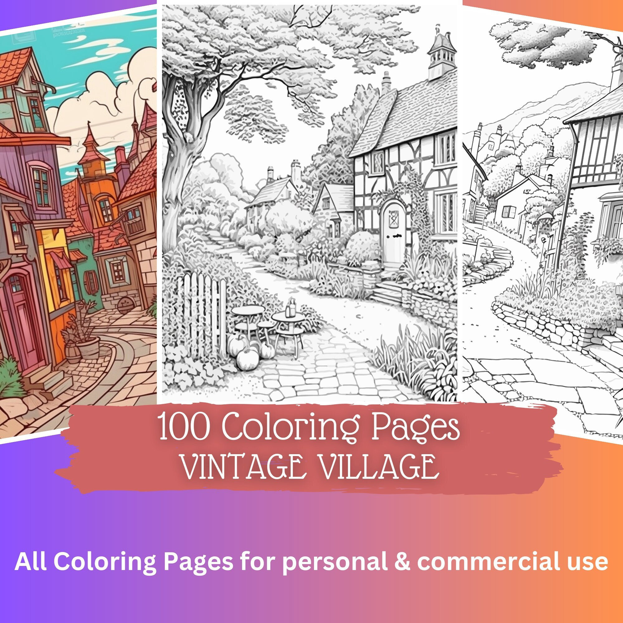 100 Village Coloring Pages | Printable Coloring Book | Coloring Pages ...