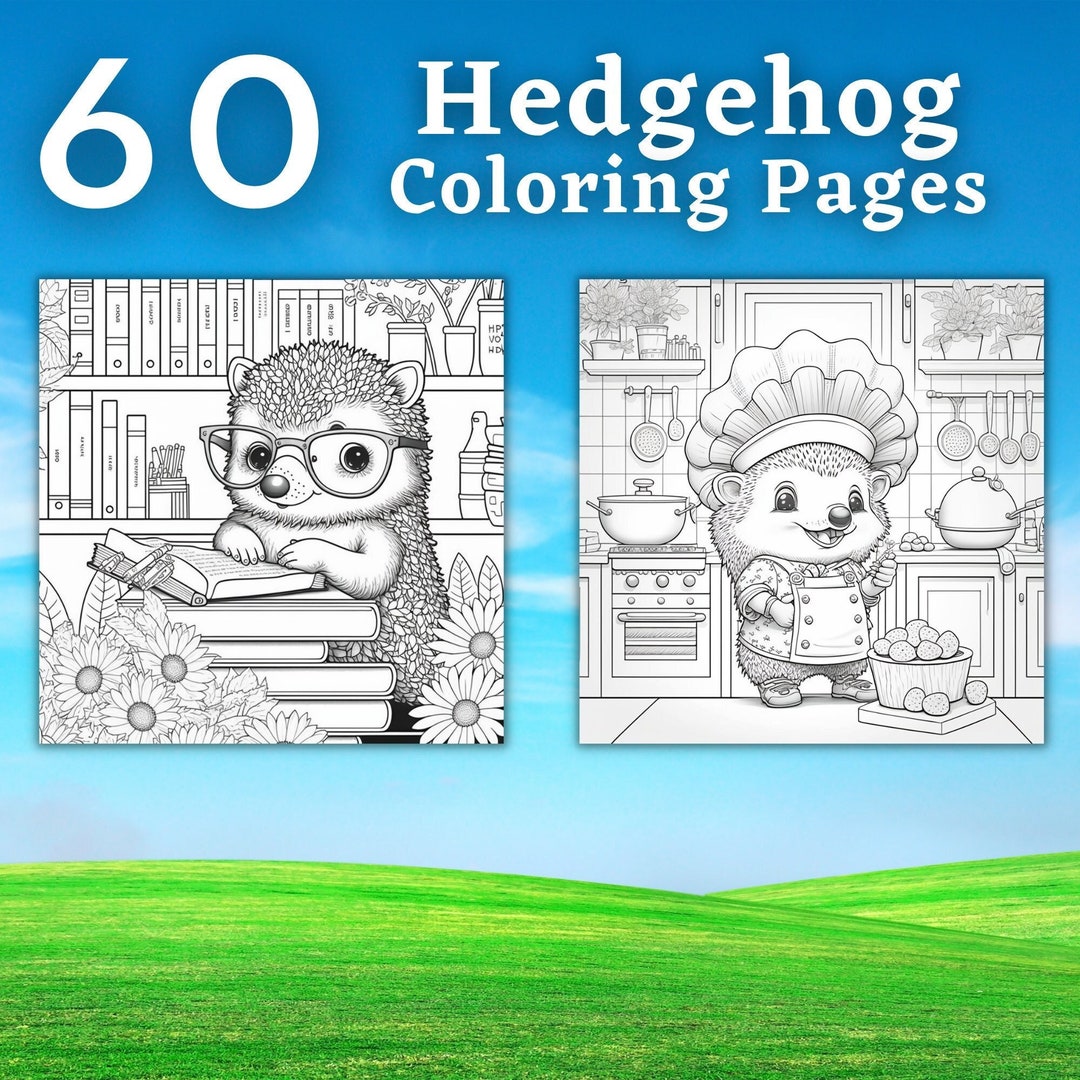 60 Hedgehog Coloring Pages | Printable Coloring Book | Coloring Pages ...