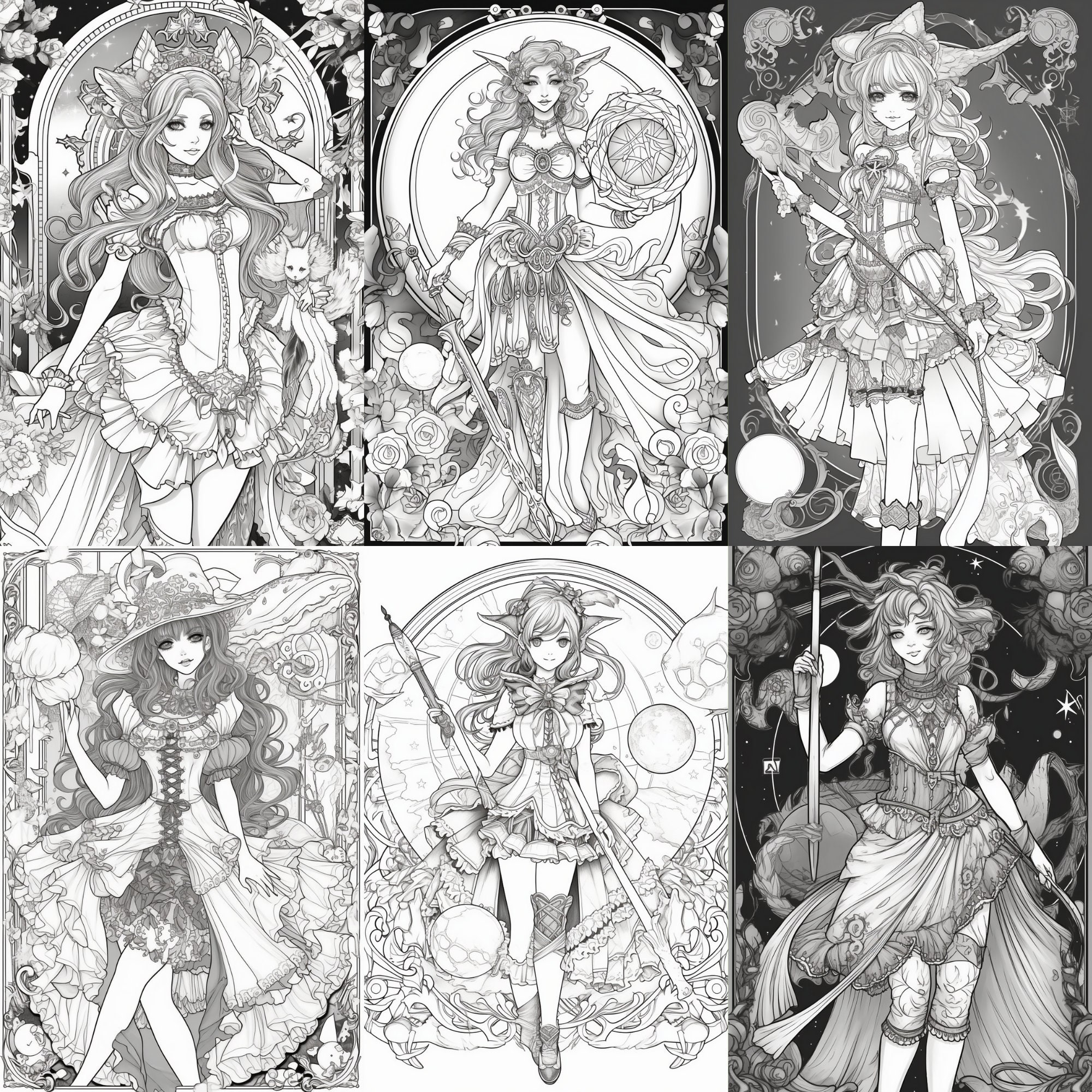 39 Magical Girls Coloring Pages Printable Coloring Book Coloring Pages ...