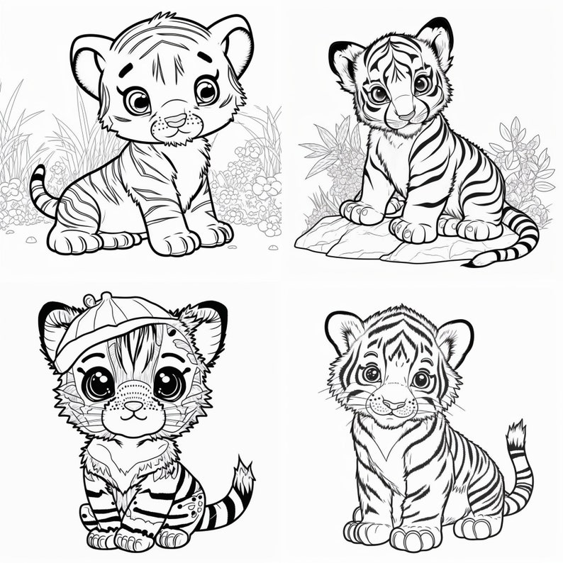 50 Baby Tiger Coloring Pages | Printable Coloring Book | Coloring Pages ...