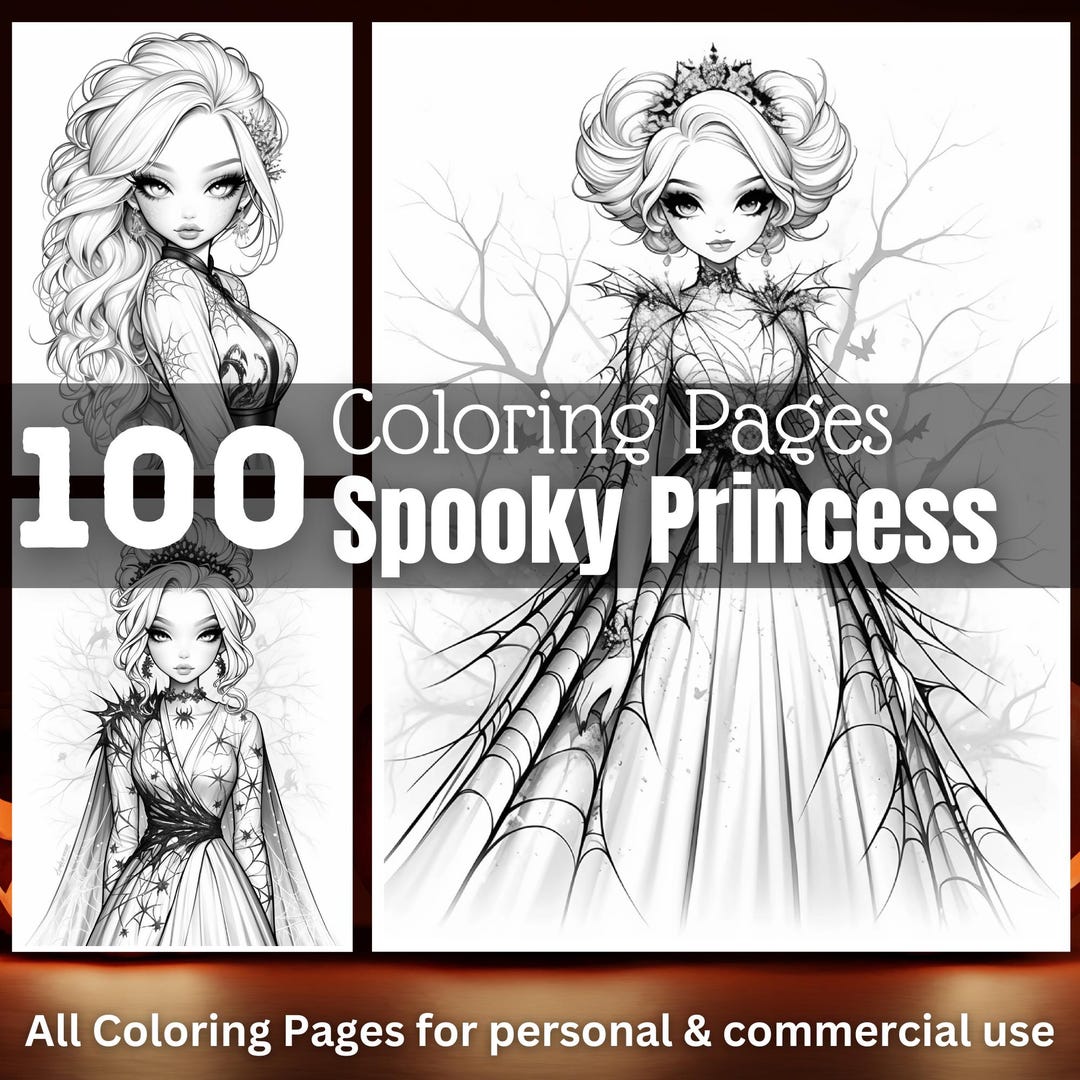 100 Spooky Princess Coloring Pages Cute | Printable Coloring Book ...