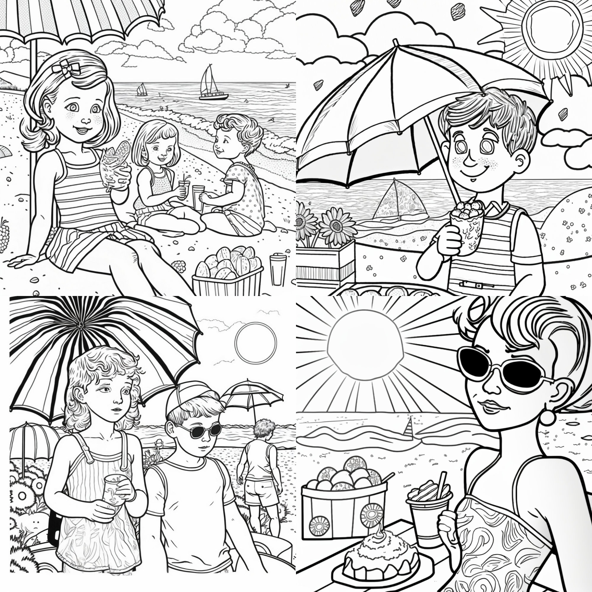 25 Summer Coloring Pages | Printable Coloring Book | Beautiful Coloring ...