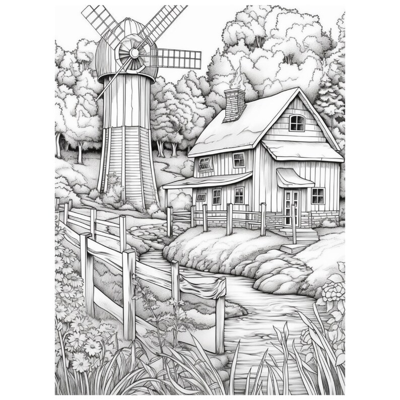 50 Beautiful Houses Coloring Pages Cute | Printable Coloring Book ...