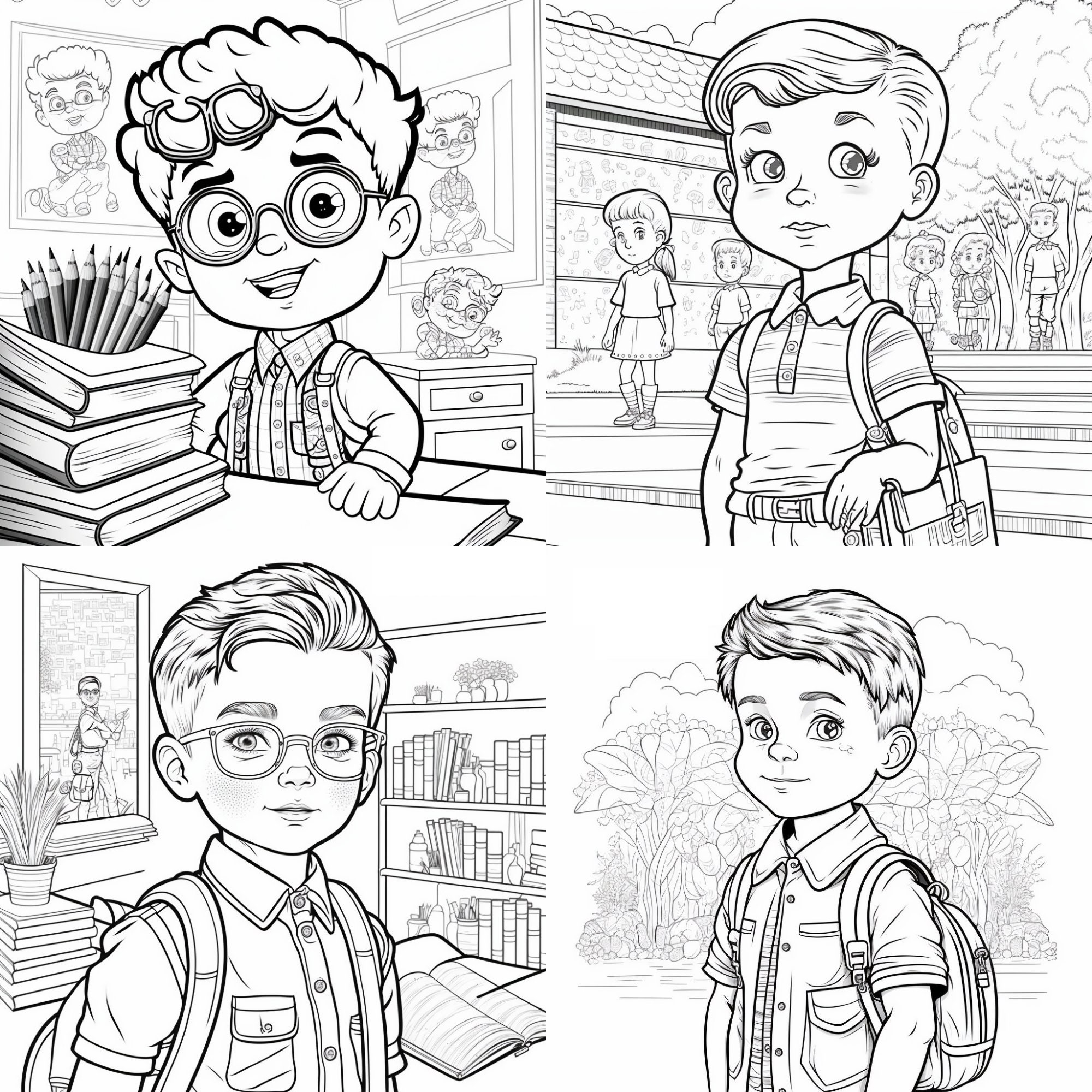 120 Back to School Coloring Pages Printable Coloring Book Coloring ...