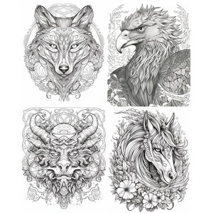 120 Fantasy Creatures Coloring Pages | Printable Coloring Book ...