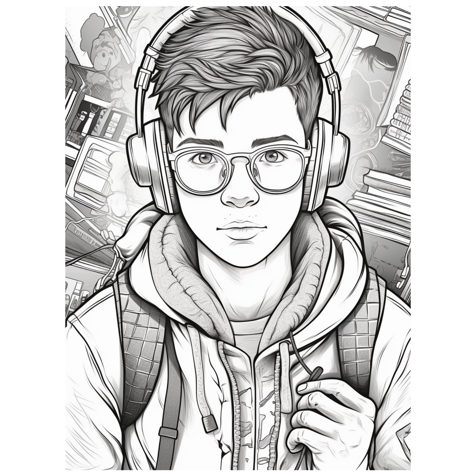 26 Gamer Boy Coloring Pages Printable Coloring Book Coloring Pages for ...