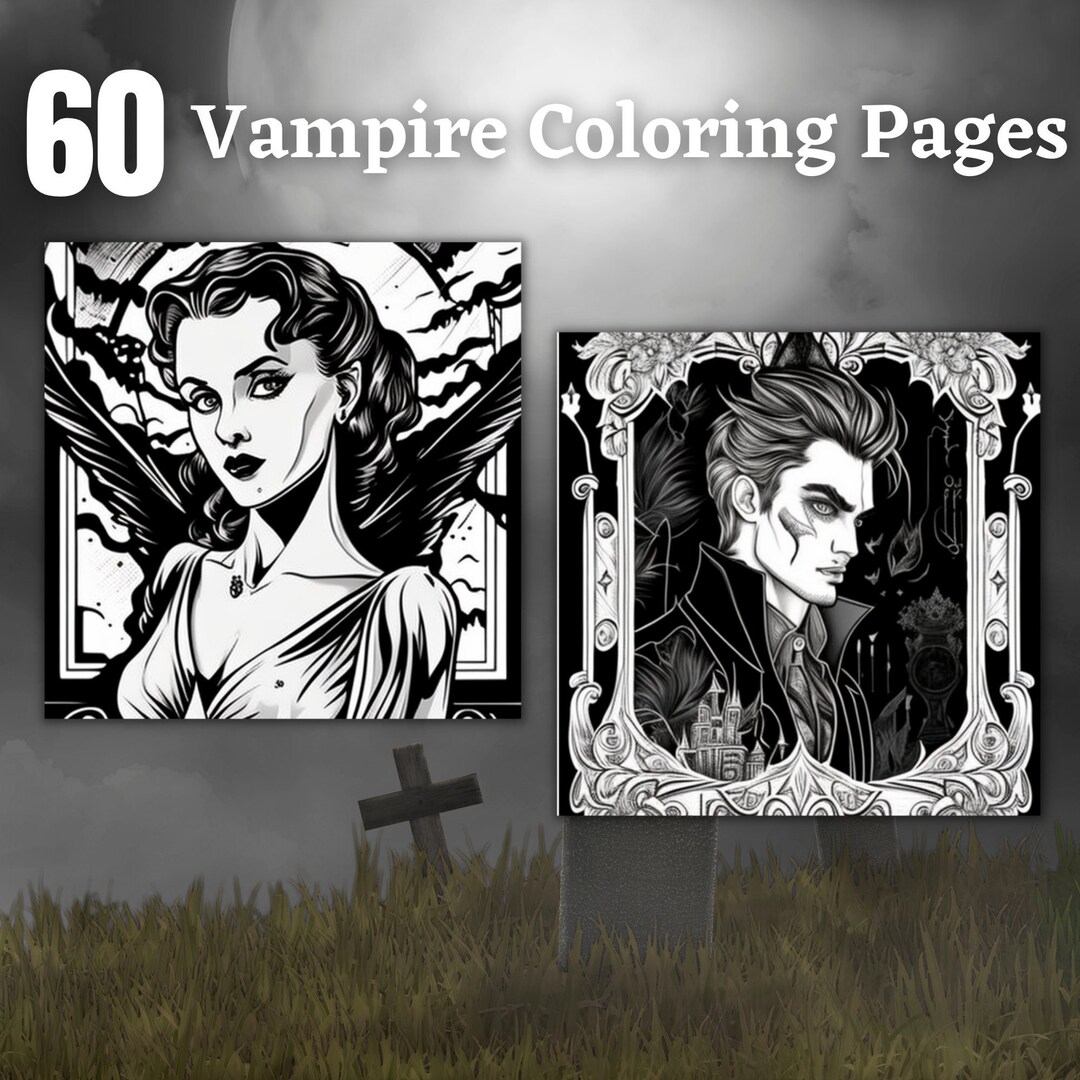 60 Vampire Coloring Pages | Printable Coloring Book | Coloring Pages ...