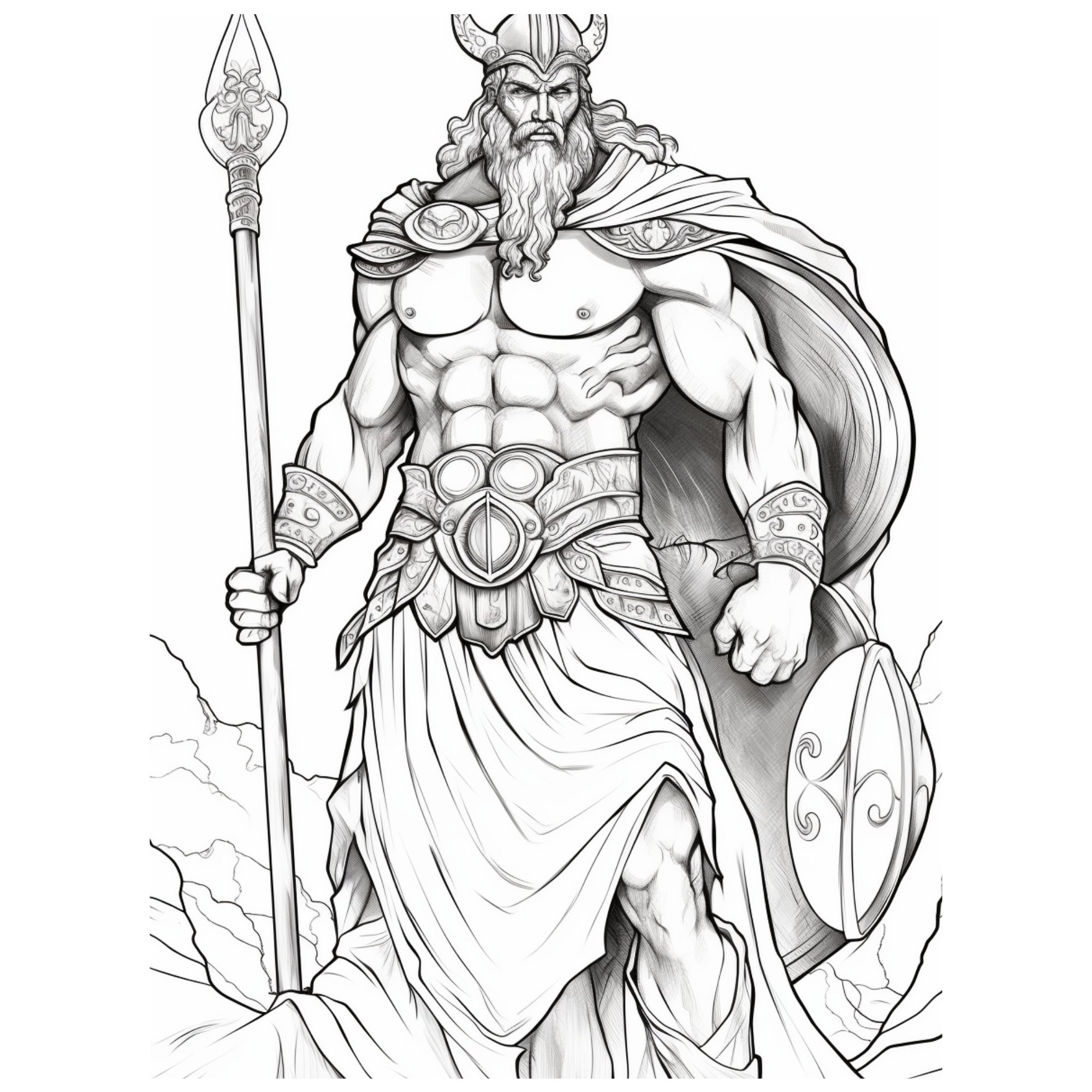 27 Greek Gods Coloring Pages Printable Coloring Book - Etsy