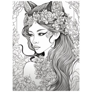 40 Fox Ladys Coloring Pages | Printable Coloring Book | Coloring Pages ...