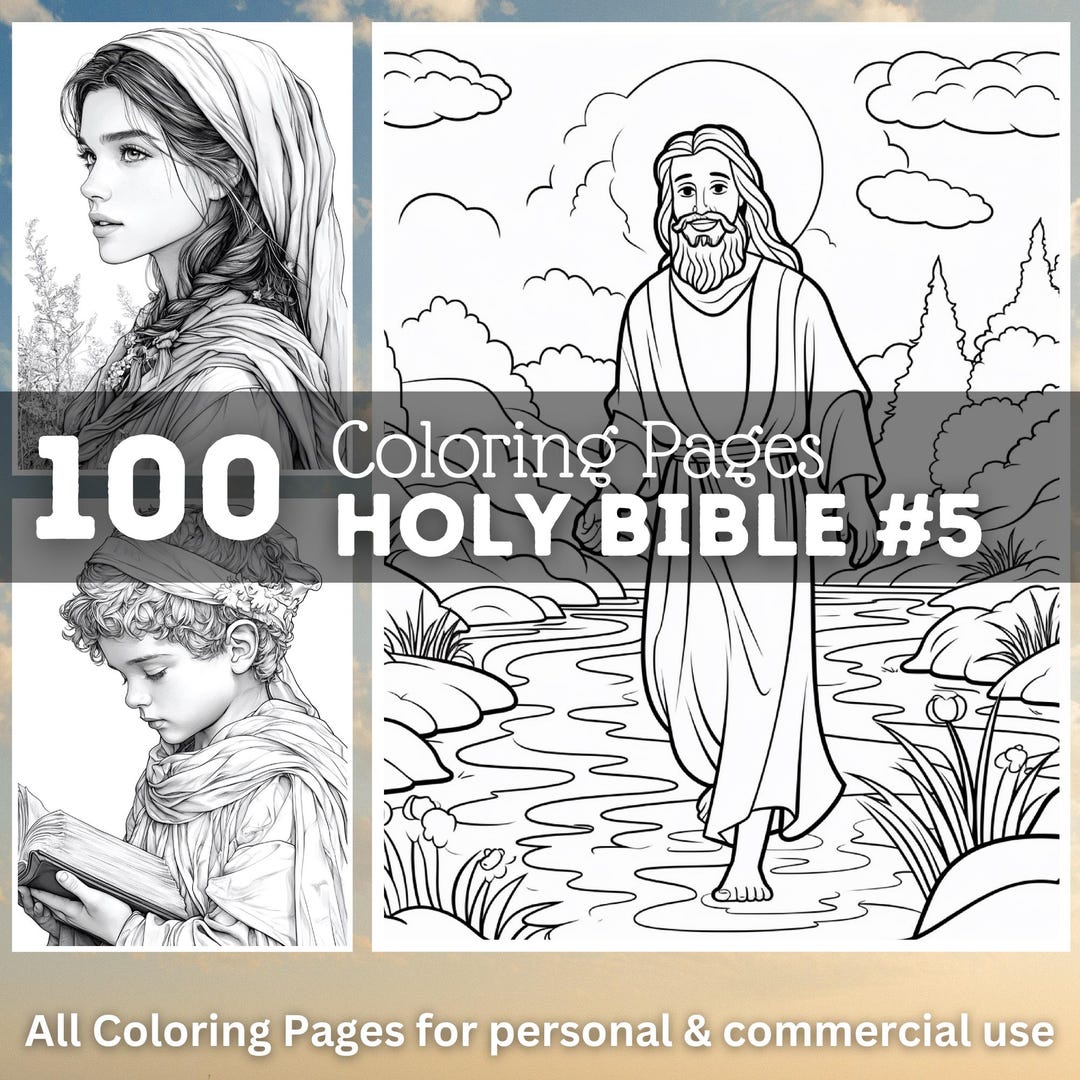 100 Christian Bible Coloring Pages | Printable Coloring Book | Coloring ...